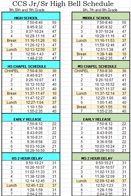 Jr/Sr High - Calvary Christian School
